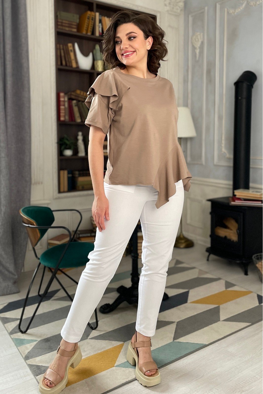 Футболка 2122 капучино Rumoda купить - 13% скидка | в наличии